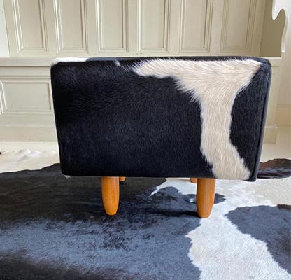 ‘Ballyquin Beach’ Cowhide Stool